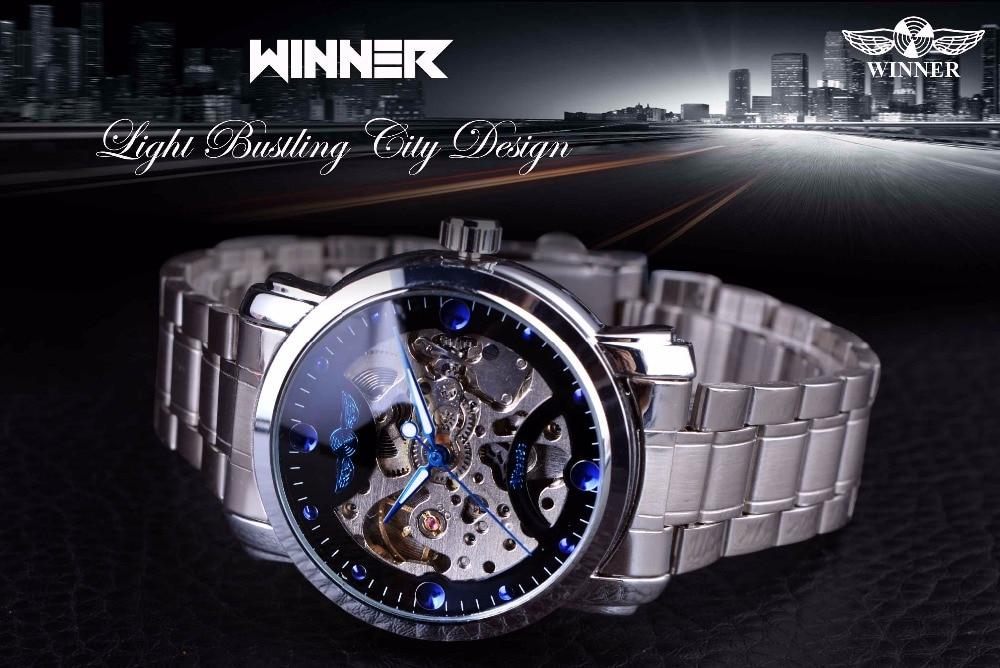 Blue Ocean Transparent Skeleton Watch